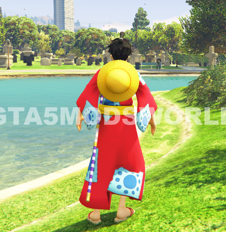 GTA 5 Mods ONE PIECE: PIRATE WARRIORS 4 Luffy Costume 'Luffytaro ...