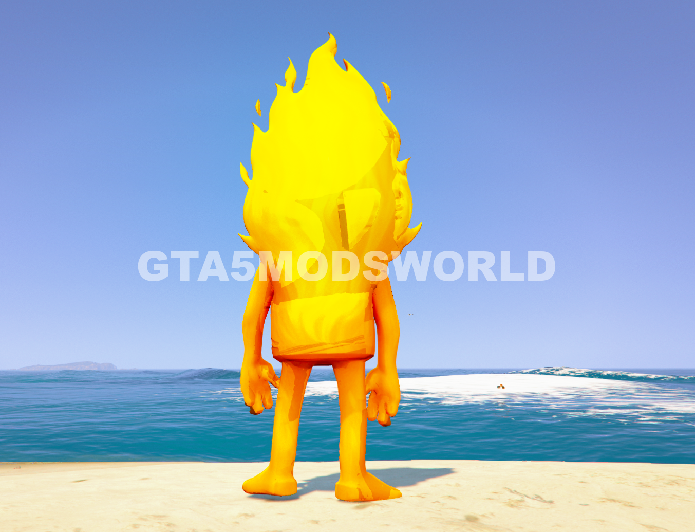 Fire Tung Tung Tung Sahur New GTA 5 Mods ( 2 Sizes) - GTA5MODSWORLD
