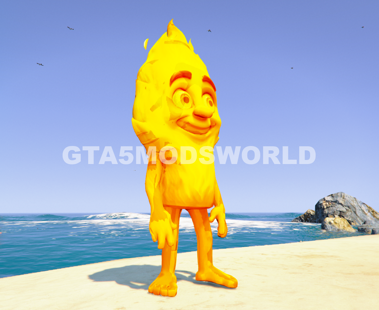 Fire Tung Tung Tung Sahur New GTA 5 Mods ( 2 Sizes) - GTA5MODSWORLD
