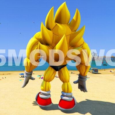 Super Sonic Muscular Body Big GTA 5 Mods - GTA5MODSWORLD
