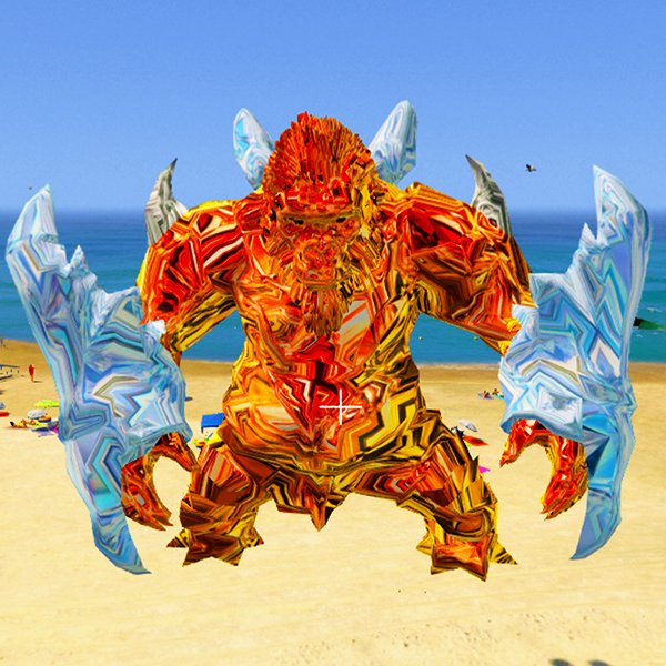 Gorilla King Kong Upgrading in Gold 5 Big GTA 5 Mods - GTA5MODSWORLD