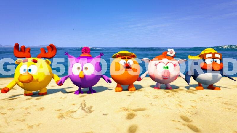 Angry Birds Pack GTA 5 Mods ( Pack of 5 Mods) - GTA5MODSWORLD